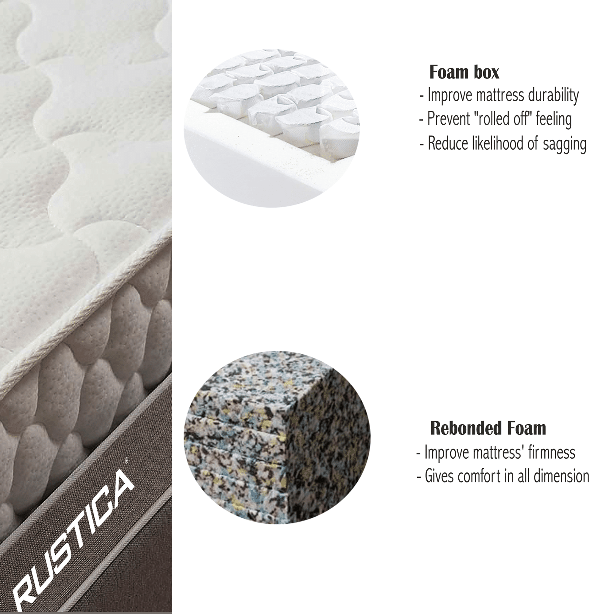 Rustica Ascona Pocketed Spring Mattress - Rustica Malaysia